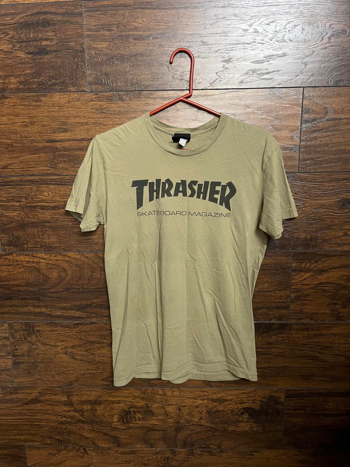 Thrasher Skateboard Magazine T-shirt - Military Green - S – Vintage Merch